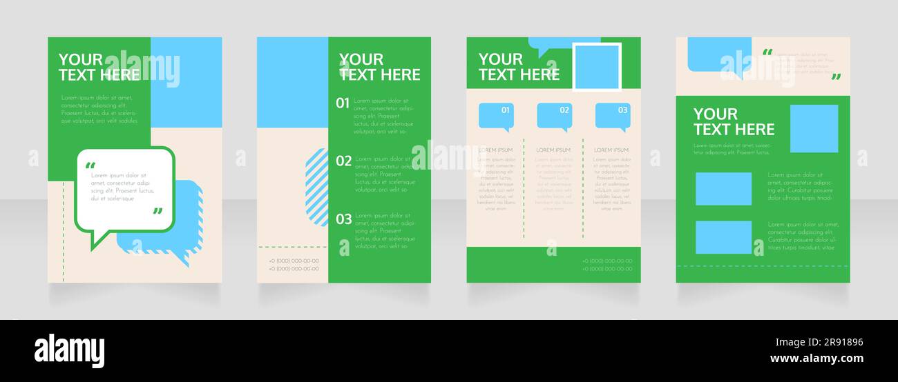 Professional courses blank brochure layout design Stock Vector Image ...