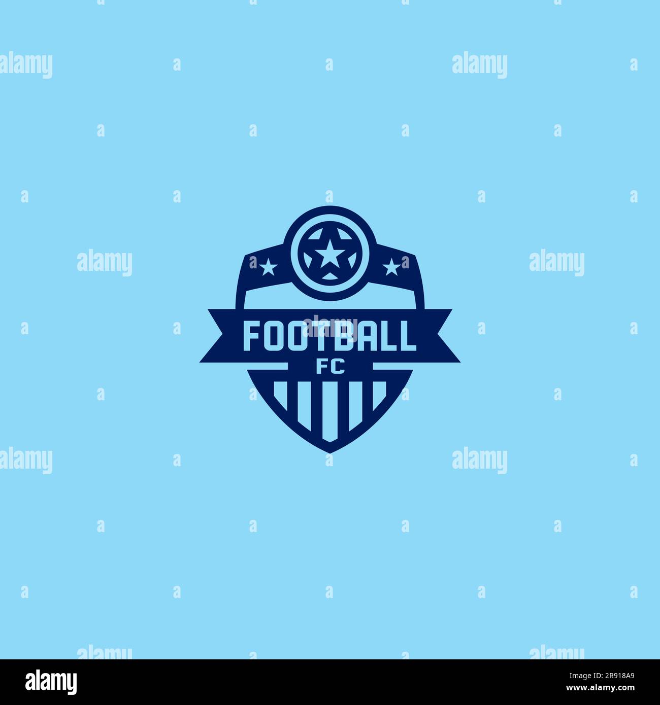 Foot Ball Club logo Simple. Soccer Emblem Logo Stock Vector Image & Art ...