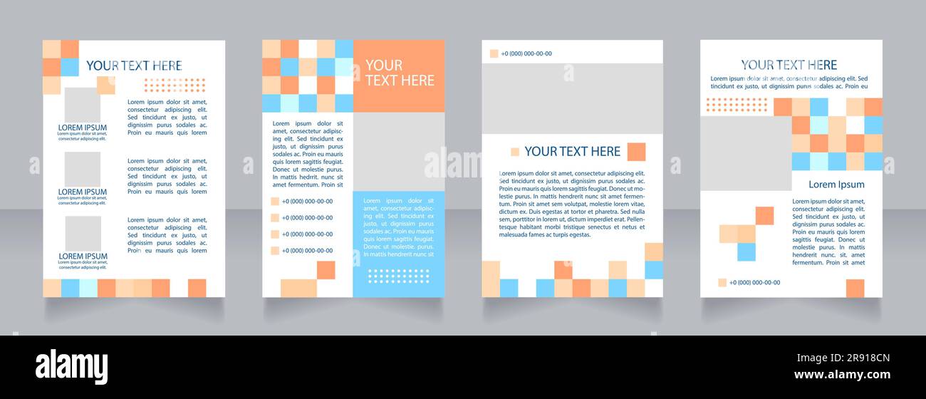 Intellectual property safety blank brochure layout design Stock Vector ...