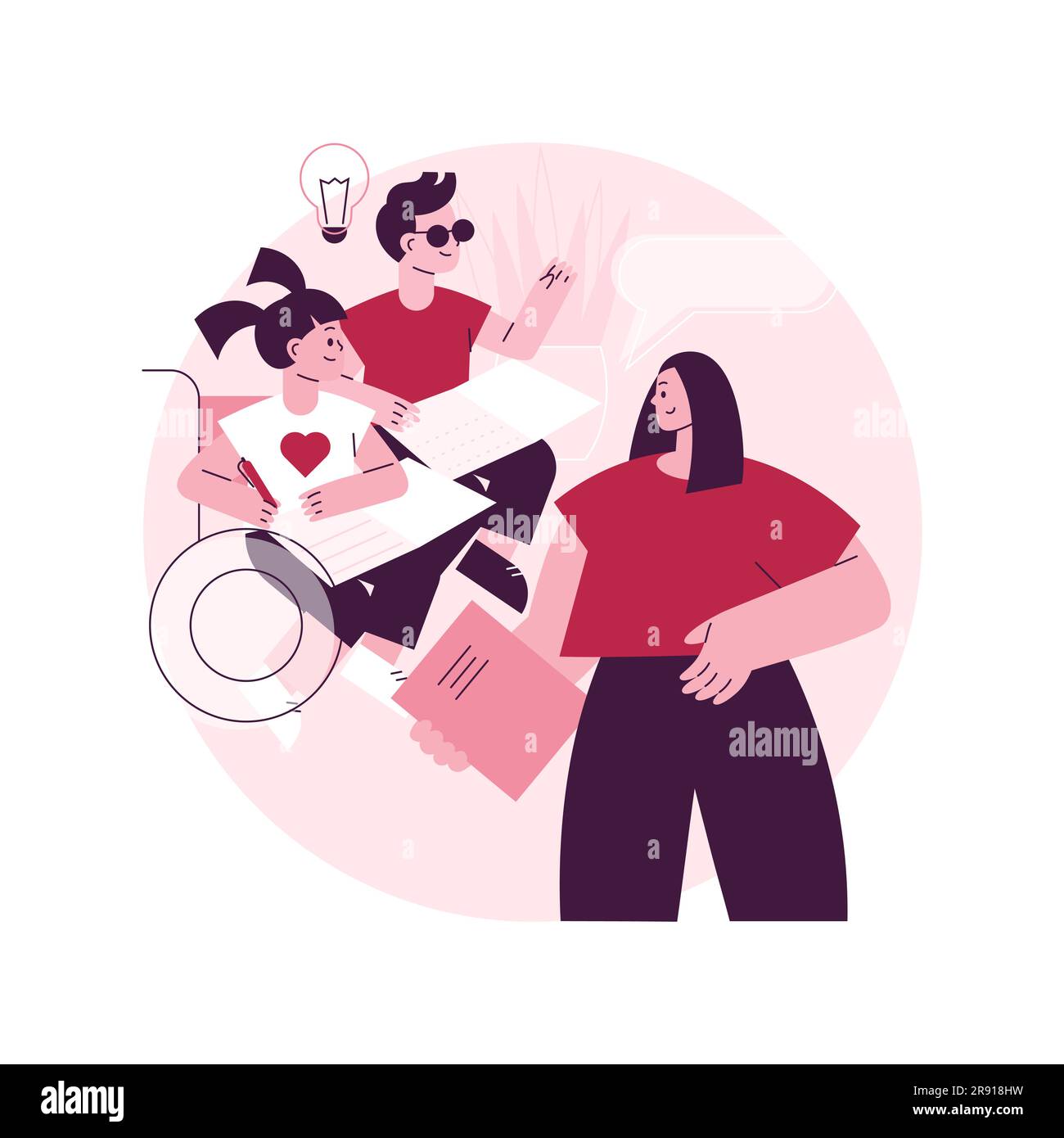 Special education preschool abstract concept vector illustration ...