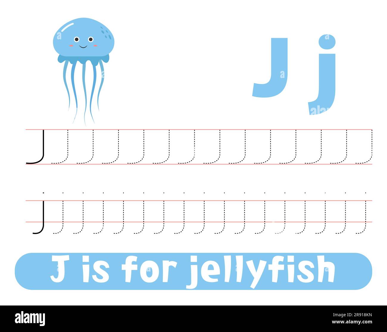 Alphabet worksheet letter Cut Out Stock Images & Pictures - Alamy