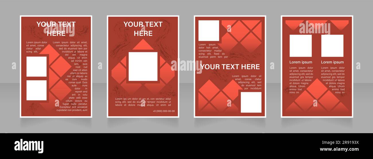 Creative advertising blank brochure layout design Stock Vector Image ...