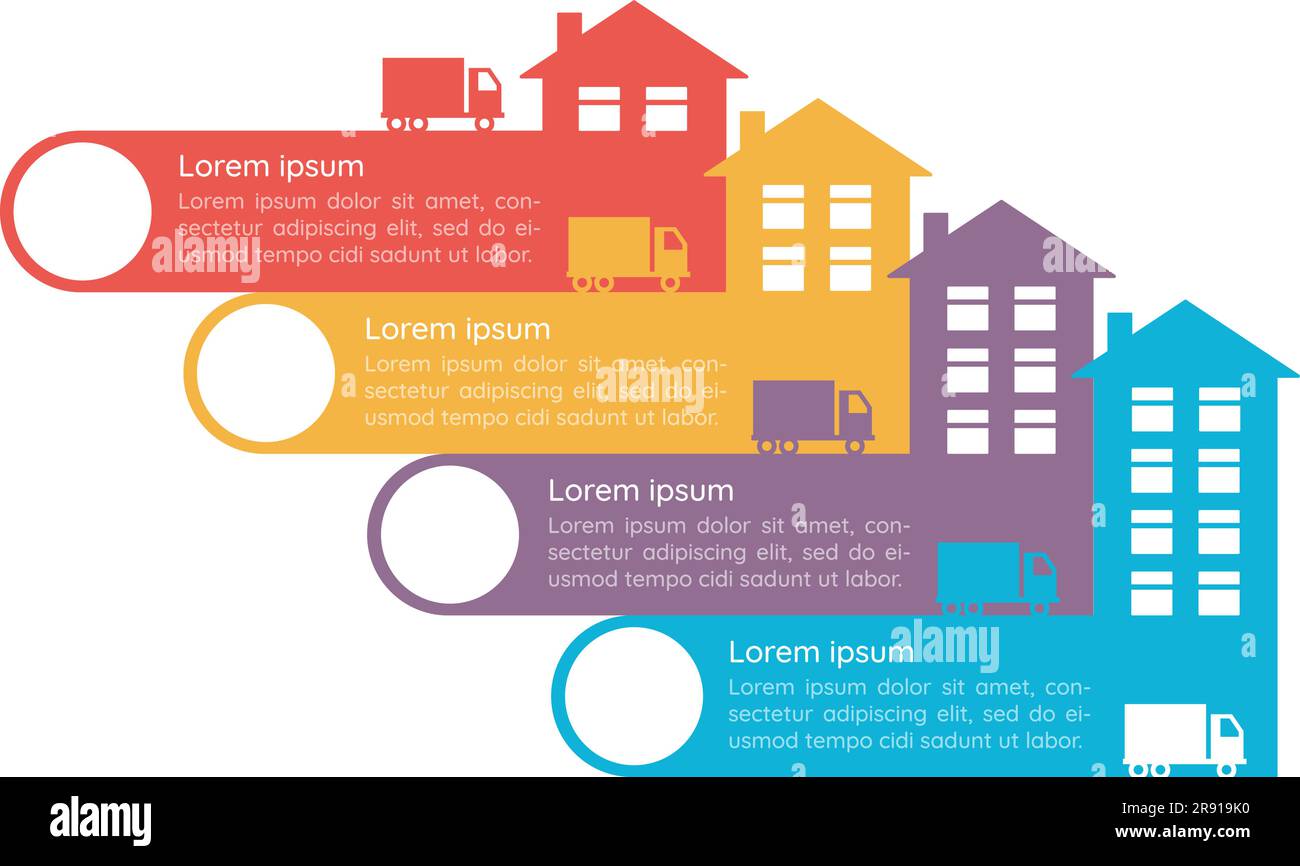 Cargo delivery infographic chart design template Stock Vector Image ...