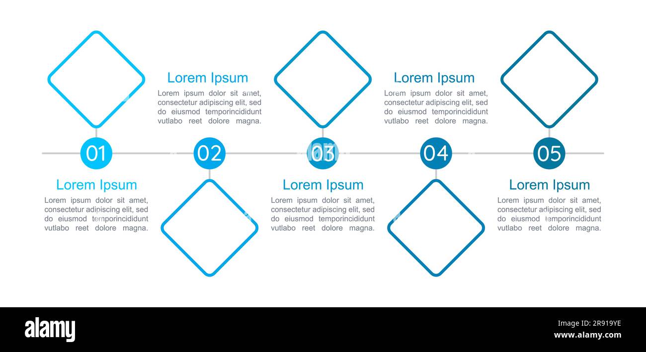 Business development blue infographic chart design template Stock ...