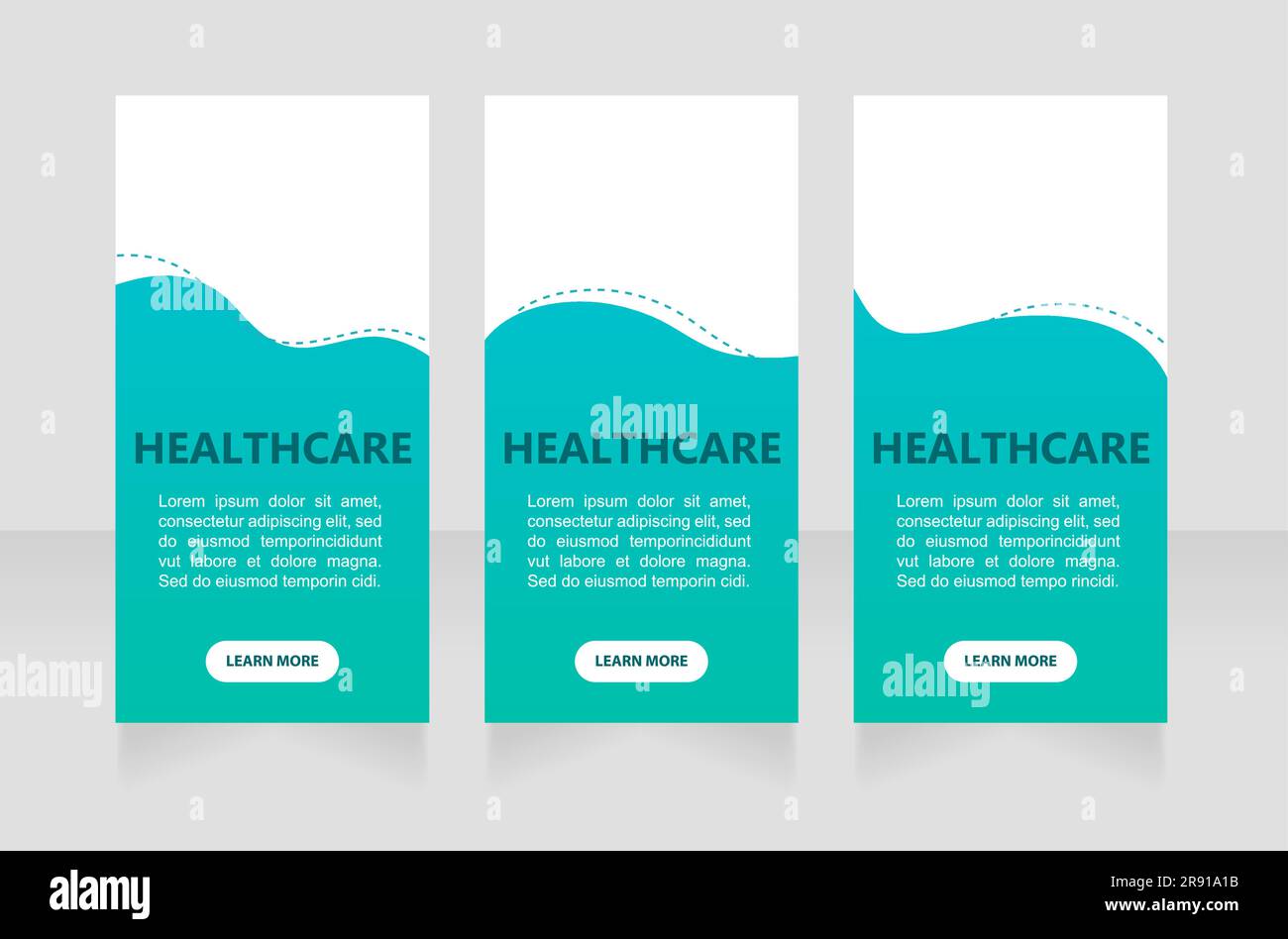 Mental health care web banner design template Stock Vector Image & Art ...