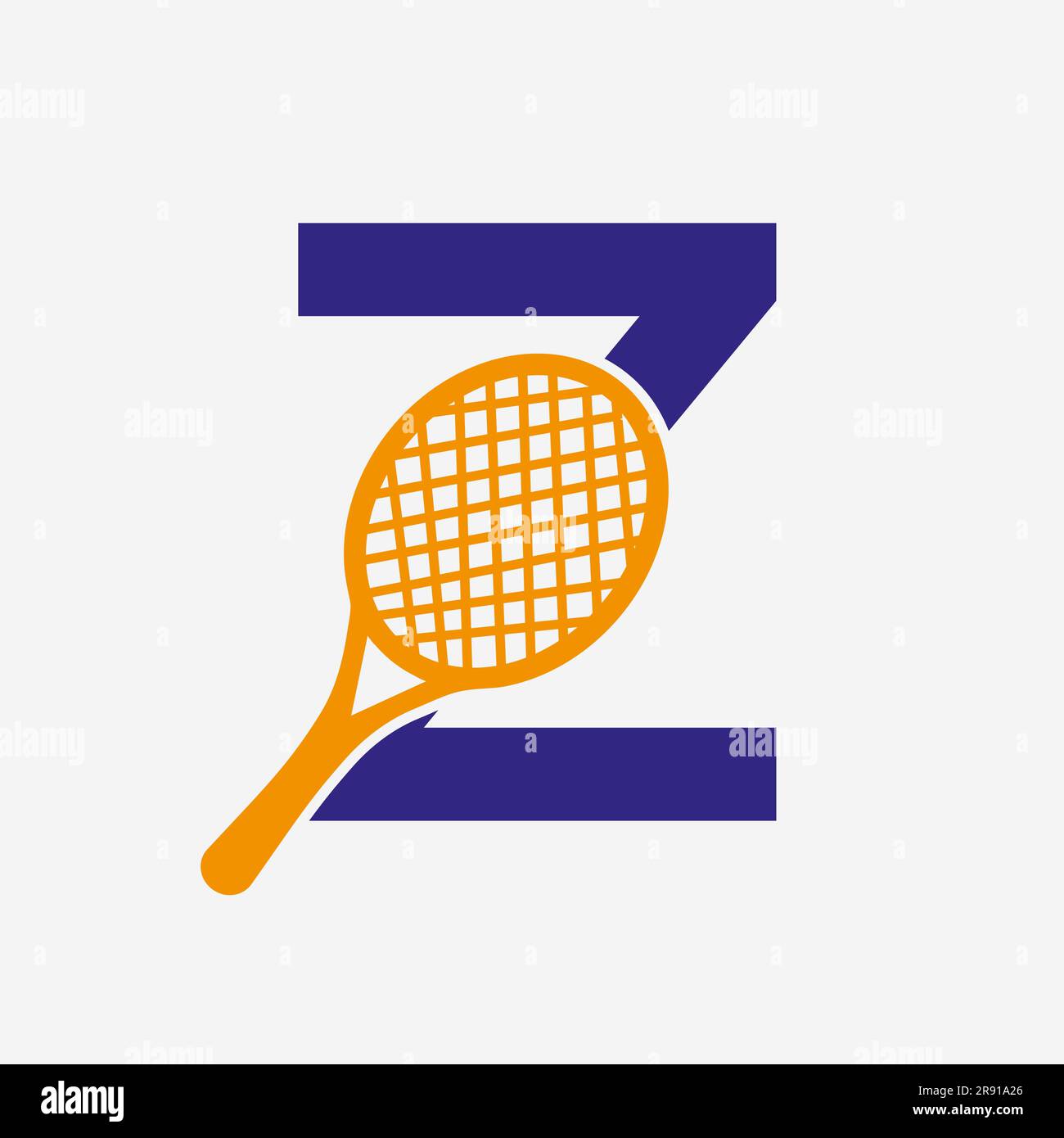 Letter Z Padel Tennis Logo. Padel Racket Logo Design. Beach Table ...