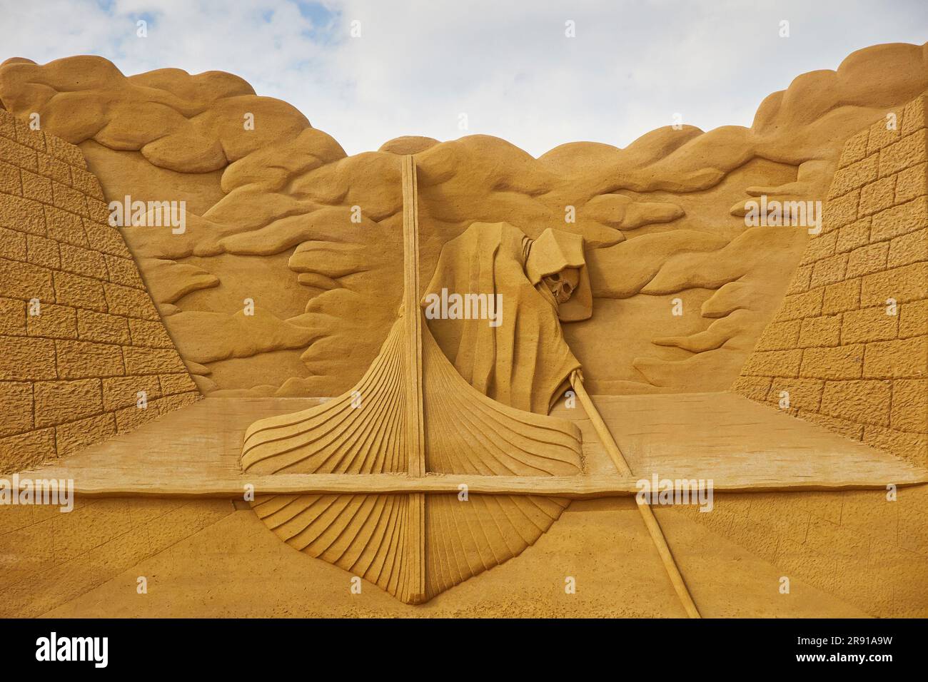 Sondervig, Denmark, May 21,2023: International Sand Sculpture Festival ...