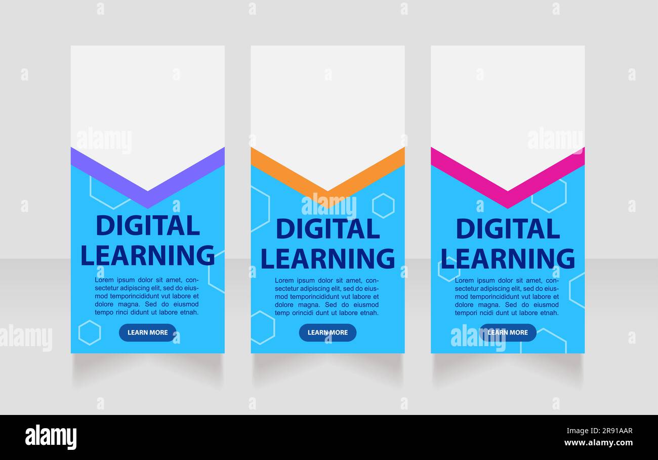 Learning gamification web banner design template Stock Vector Image ...