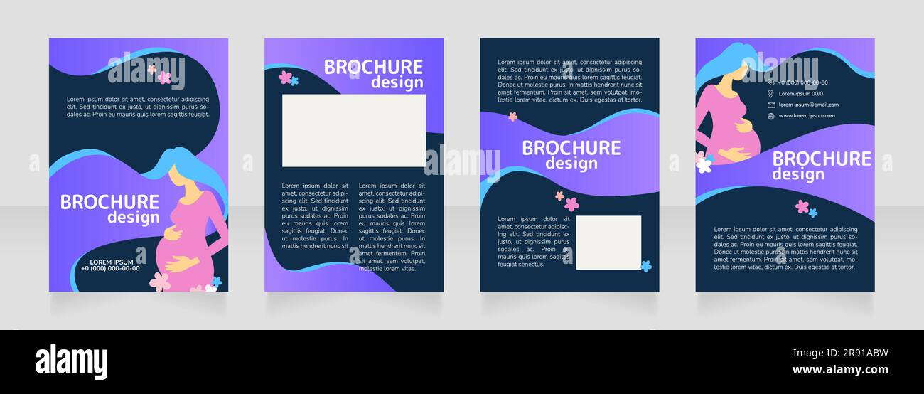 Preparing for labor blank brochure design Stock Vector Image & Art - Alamy