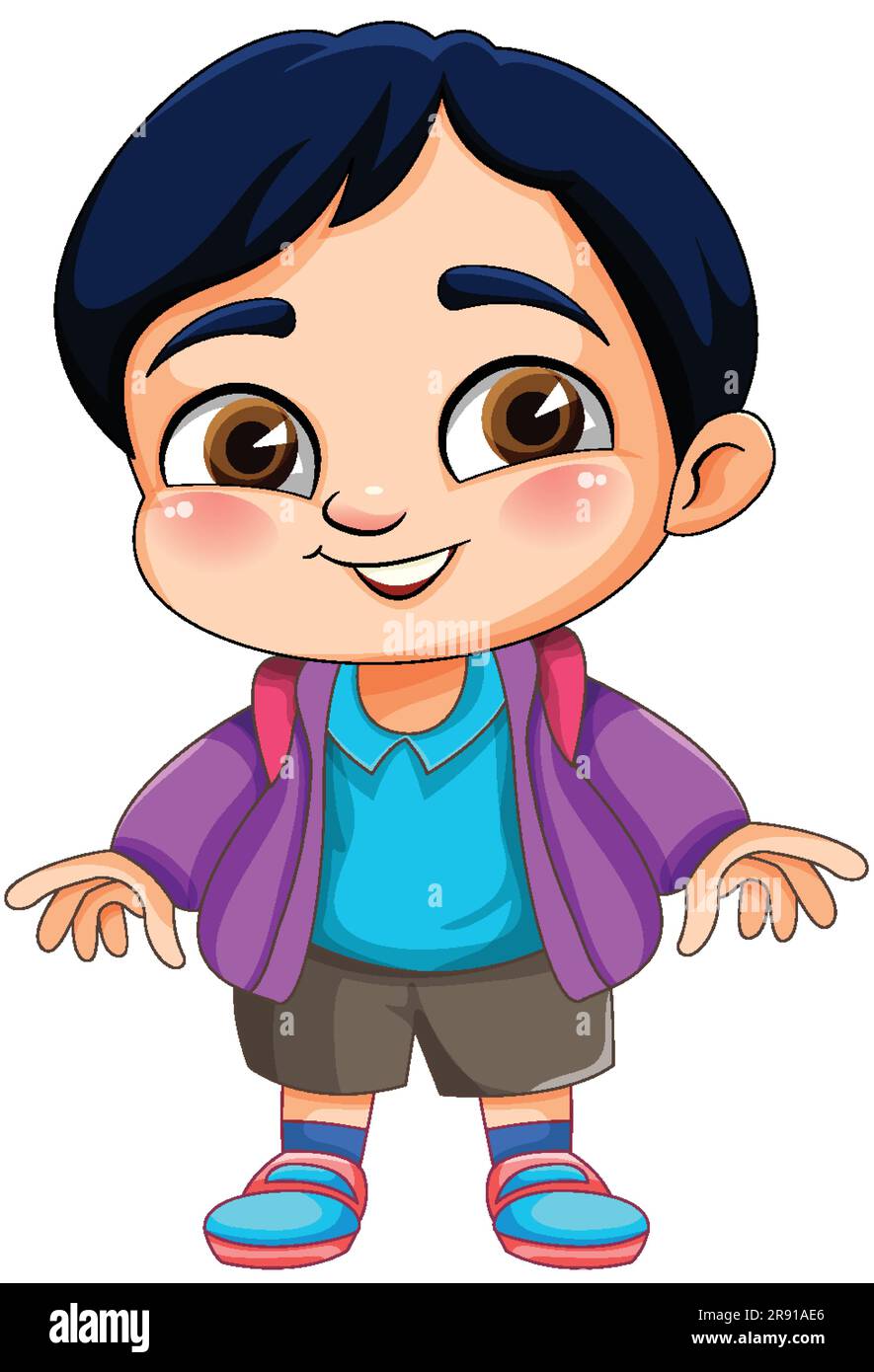 Cute boy cartoon character illustration Stock Vector Image & Art - Alamy