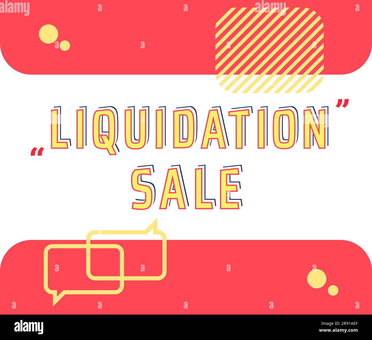 Liquidation sale sign banner hi-res stock photography and images - Alamy