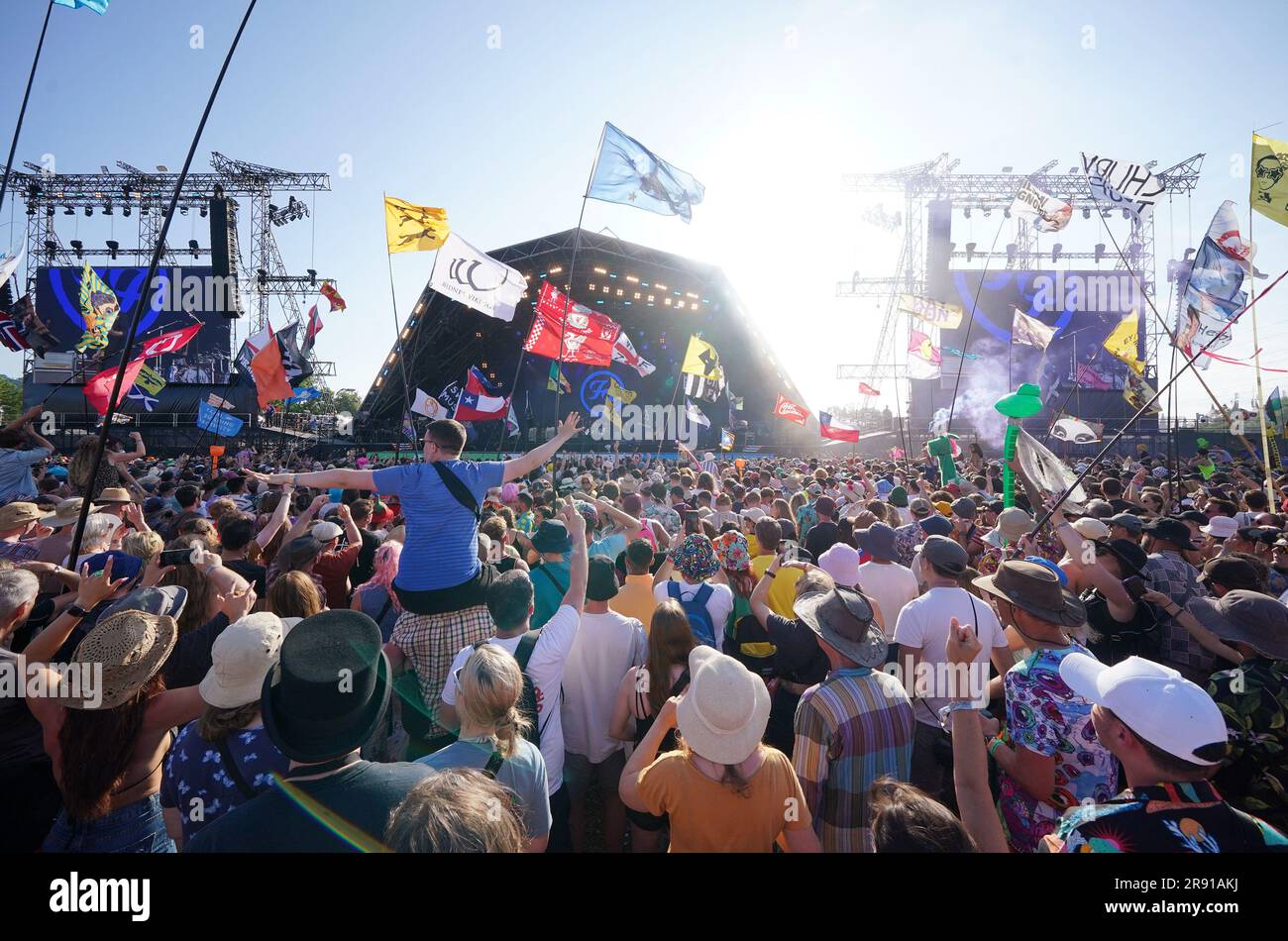 The crowd watching The ChurnUps, aka the Foo Fighters, performing on ...