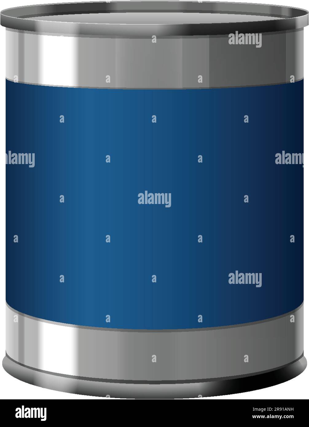 Blank Tin Can Template for Label Design illustration Stock Vector Image ...