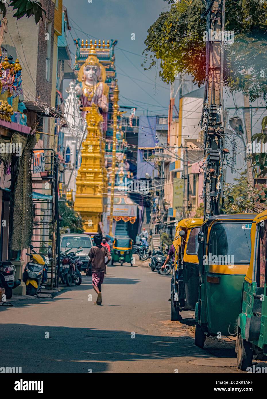 Bangalore streets in India Stock Photo - Alamy