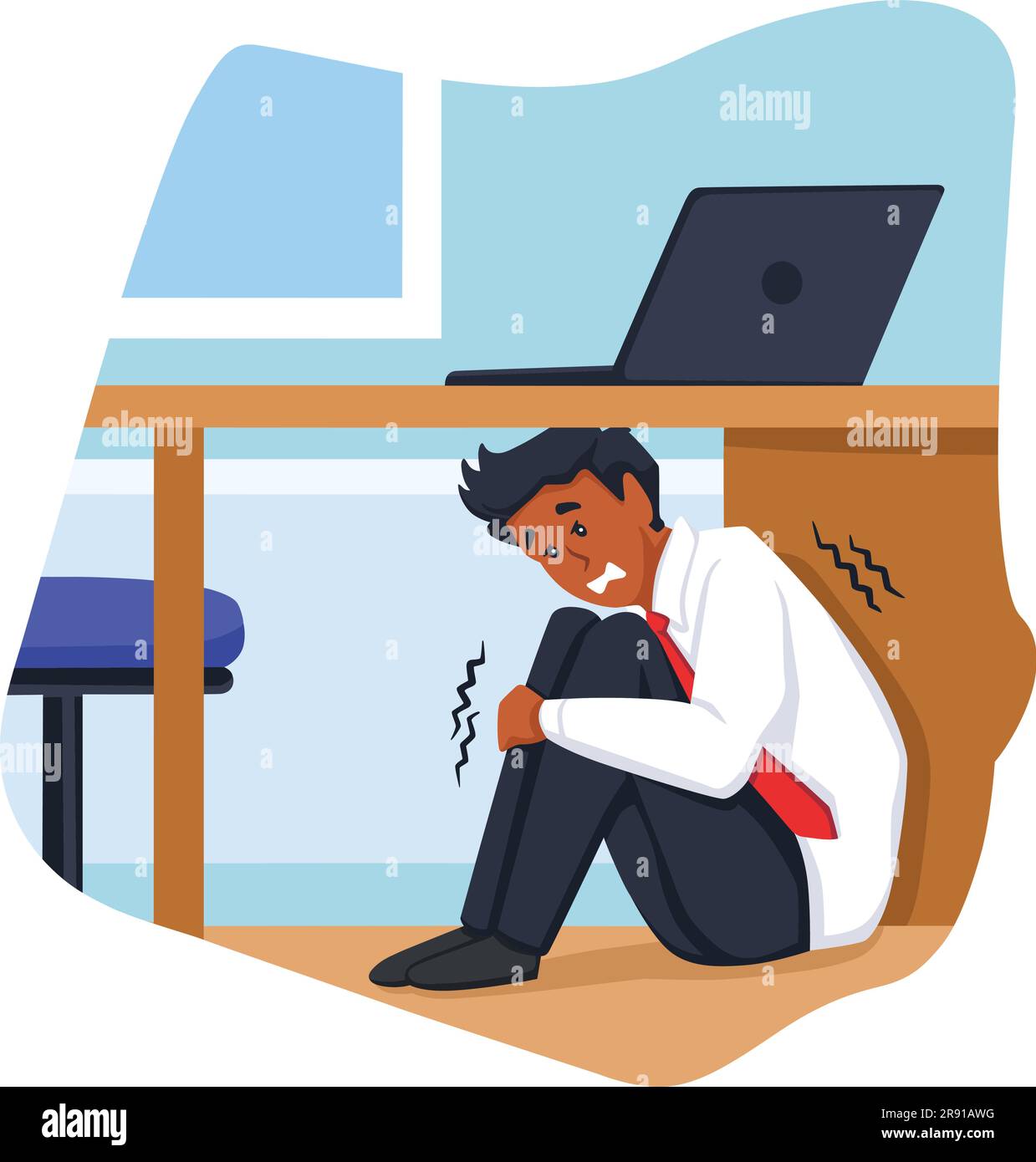 Sad employees office group Stock Vector Images - Alamy