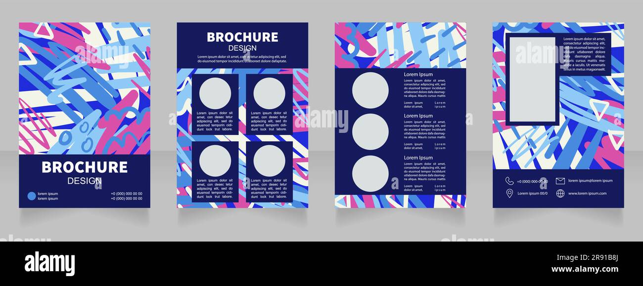 Modern dance school blank brochure design Stock Vector Image & Art - Alamy