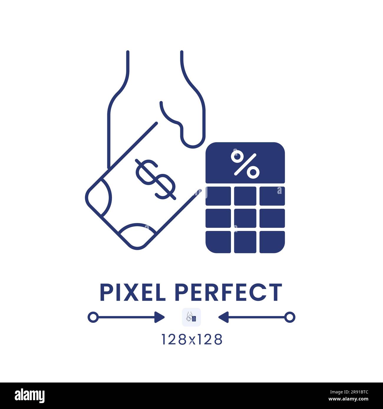 Payroll tax black solid desktop icon Stock Vector Image & Art - Alamy