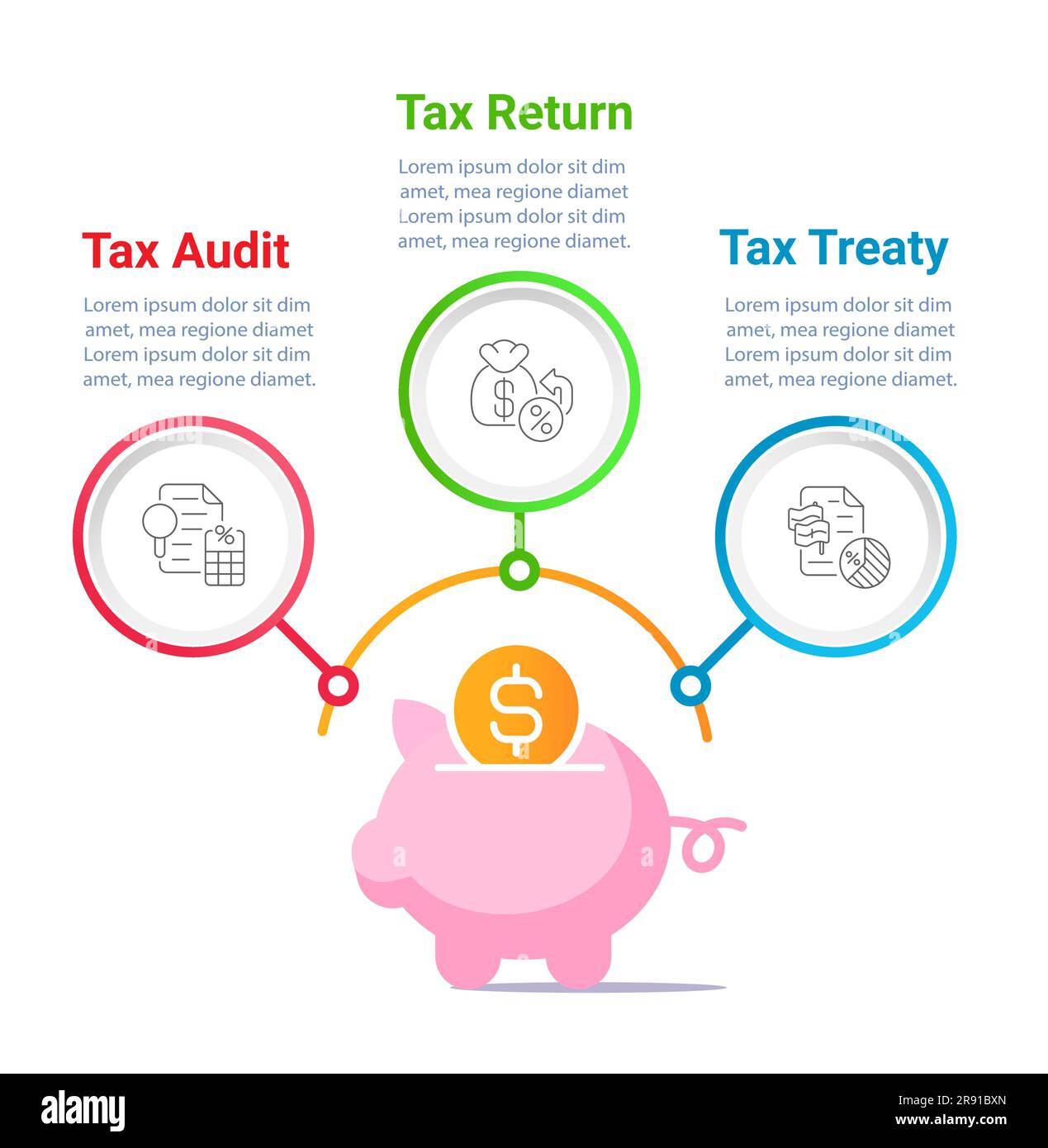 Tax optimization infographic chart design template Stock Vector Image ...