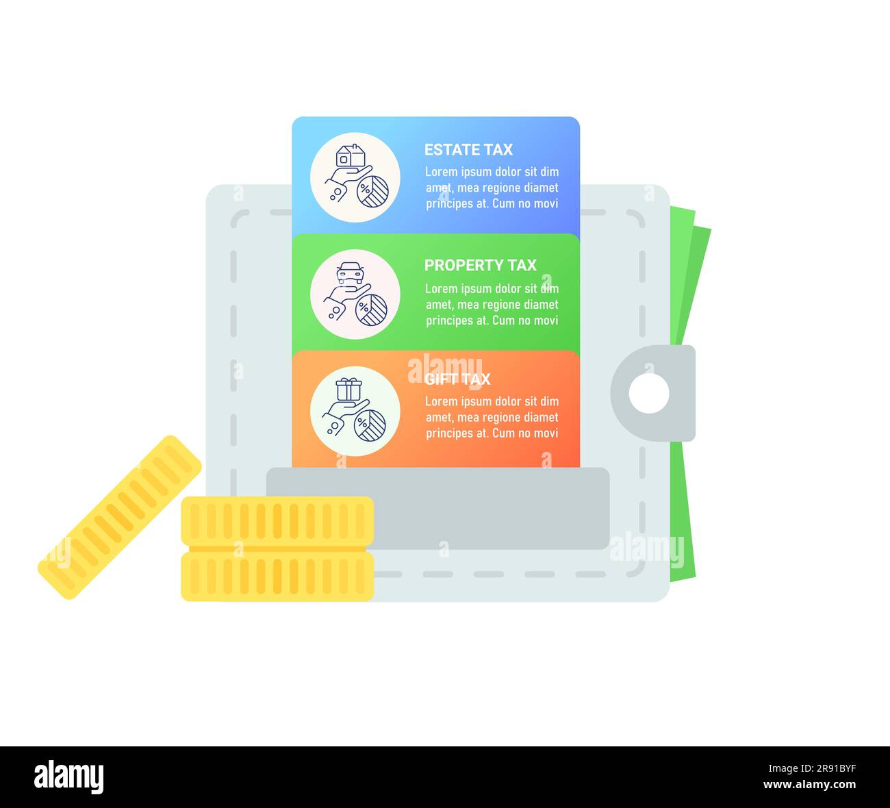 Personal tax types infographic chart design template Stock Vector Image ...