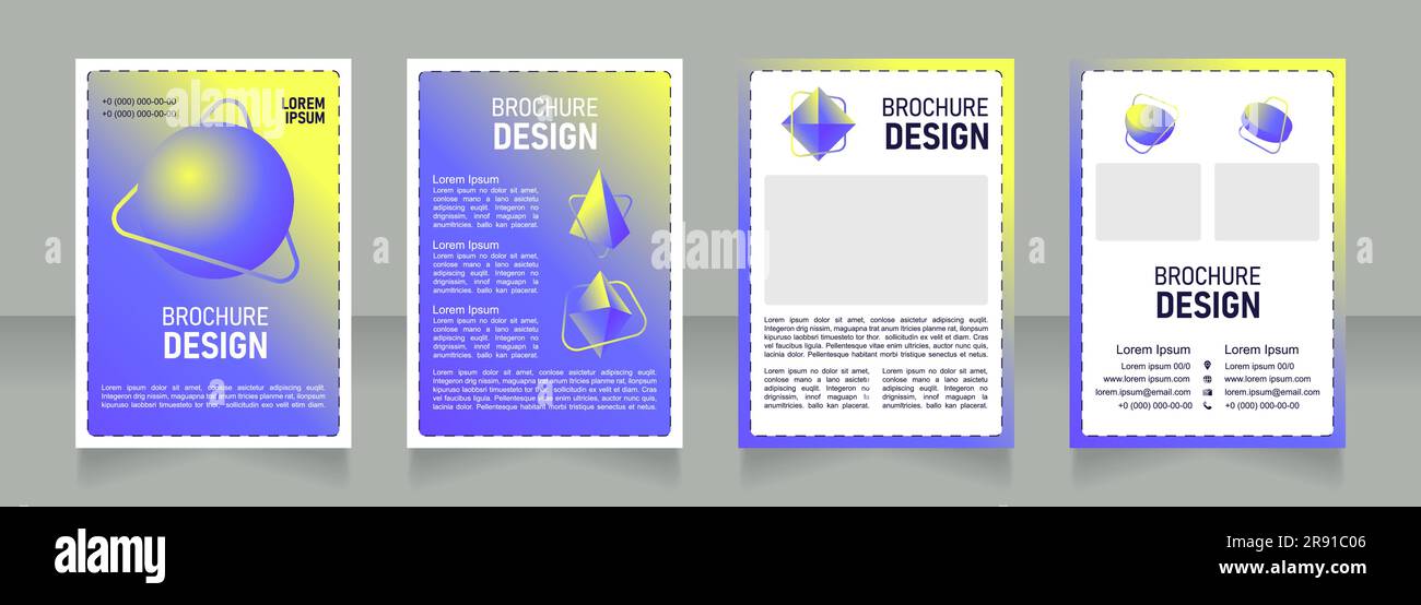 Research blank brochure design Stock Vector Image & Art - Alamy