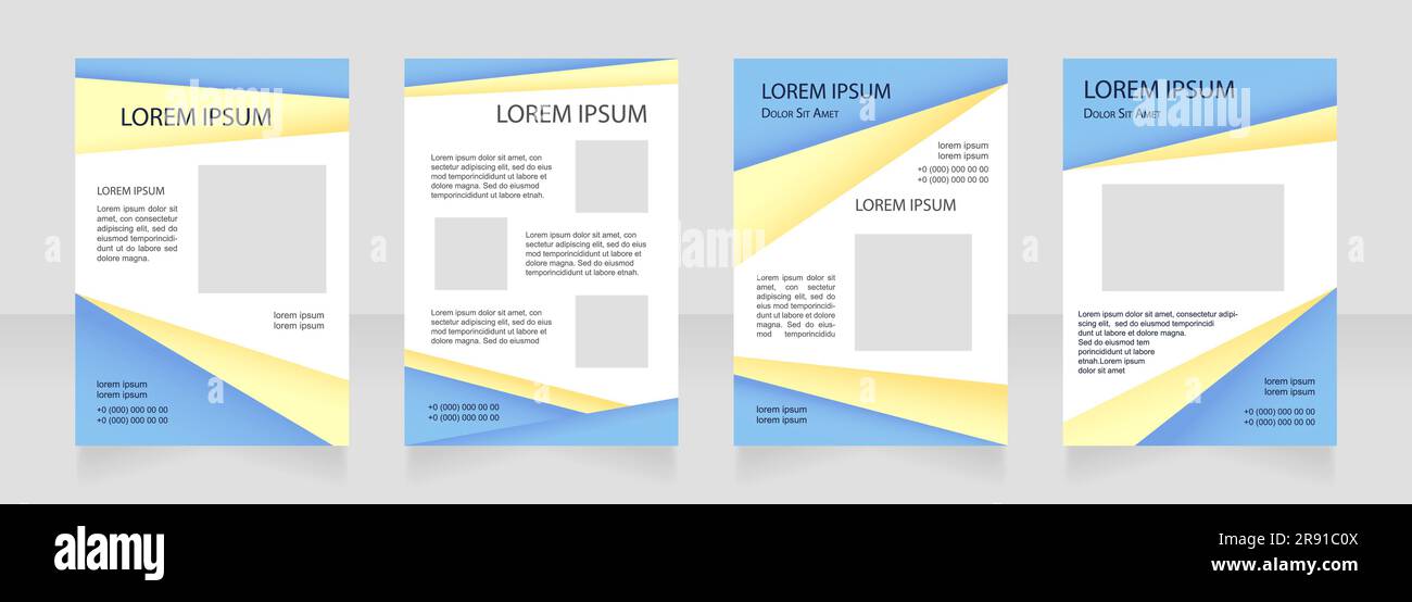 Educational blank brochure layout design Stock Vector Image & Art - Alamy
