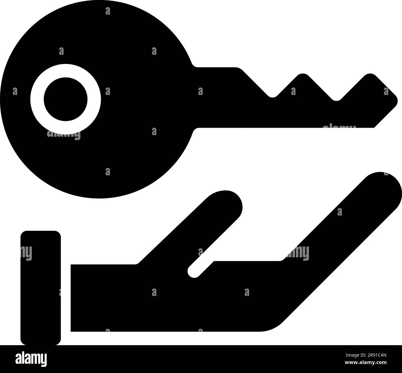 Key black glyph icon Stock Vector Image & Art - Alamy