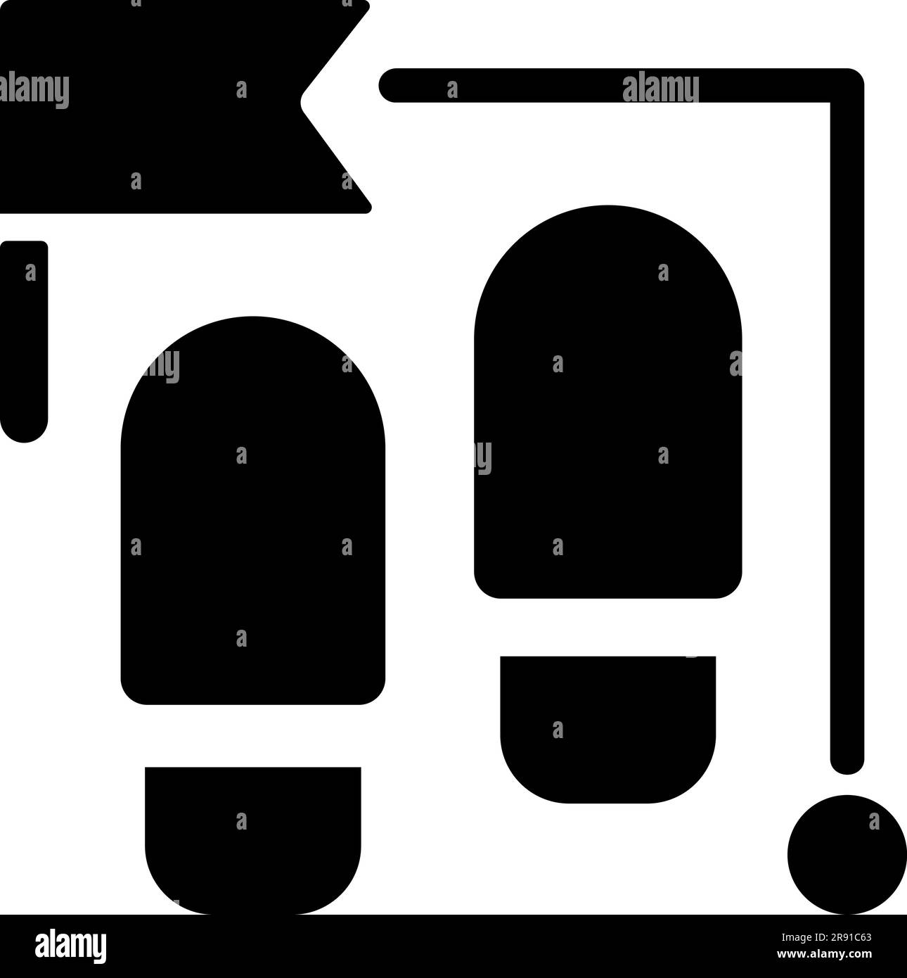 Steps Black Glyph Icon Stock Vector Image And Art Alamy