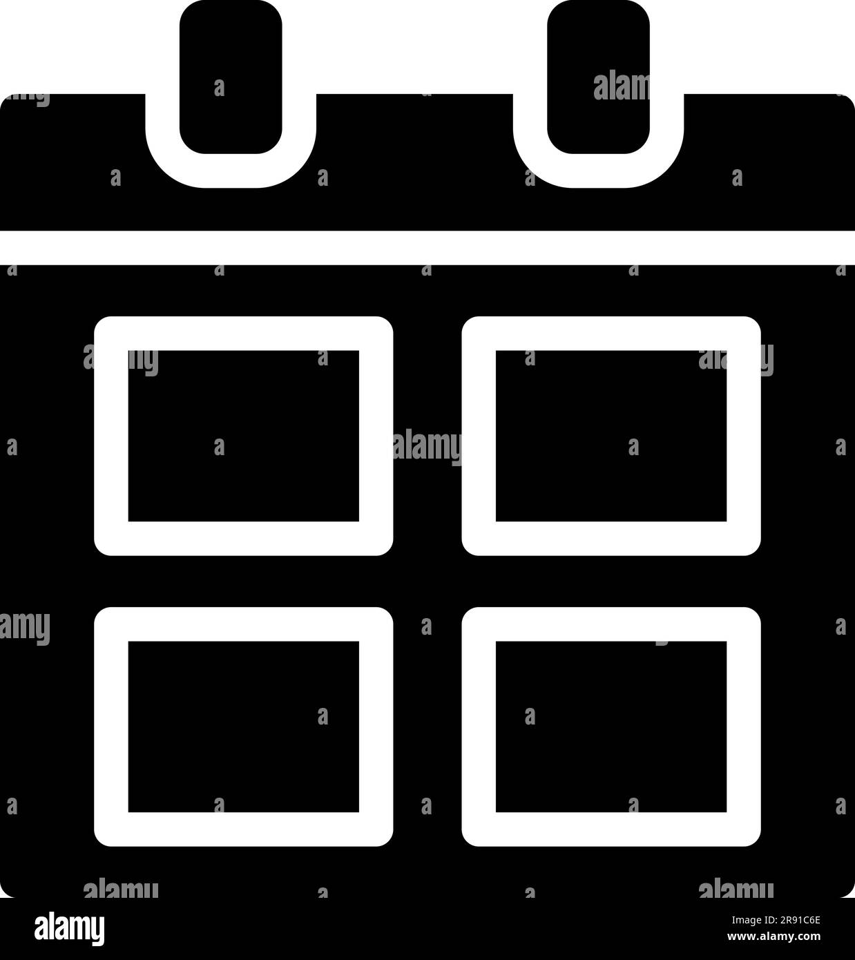 Calendar clipart black and white Stock Vector Images - Alamy