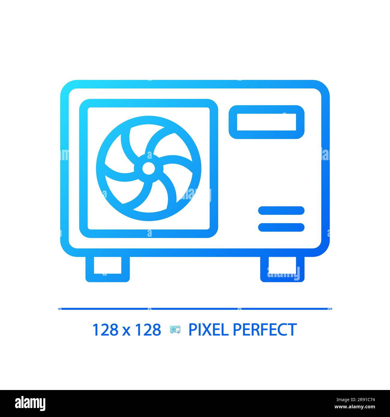 Ac compressor unit gradient linear vector icon Stock Vector Image & Art - Alamy