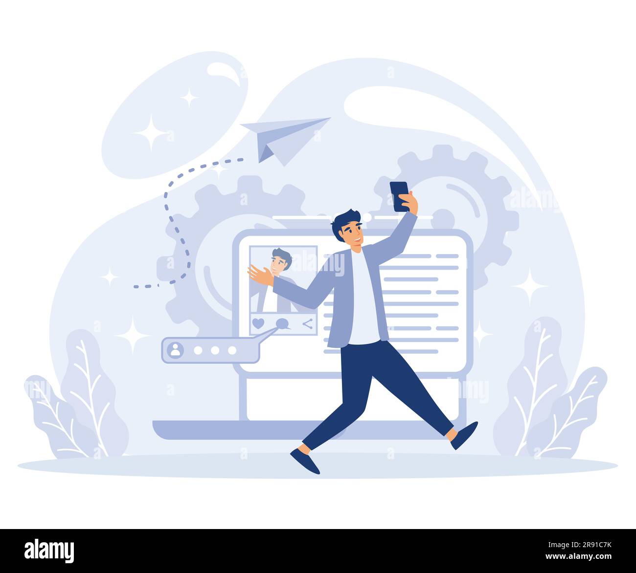 Promotion concept, Blog followers and subscriptions, viral content ...