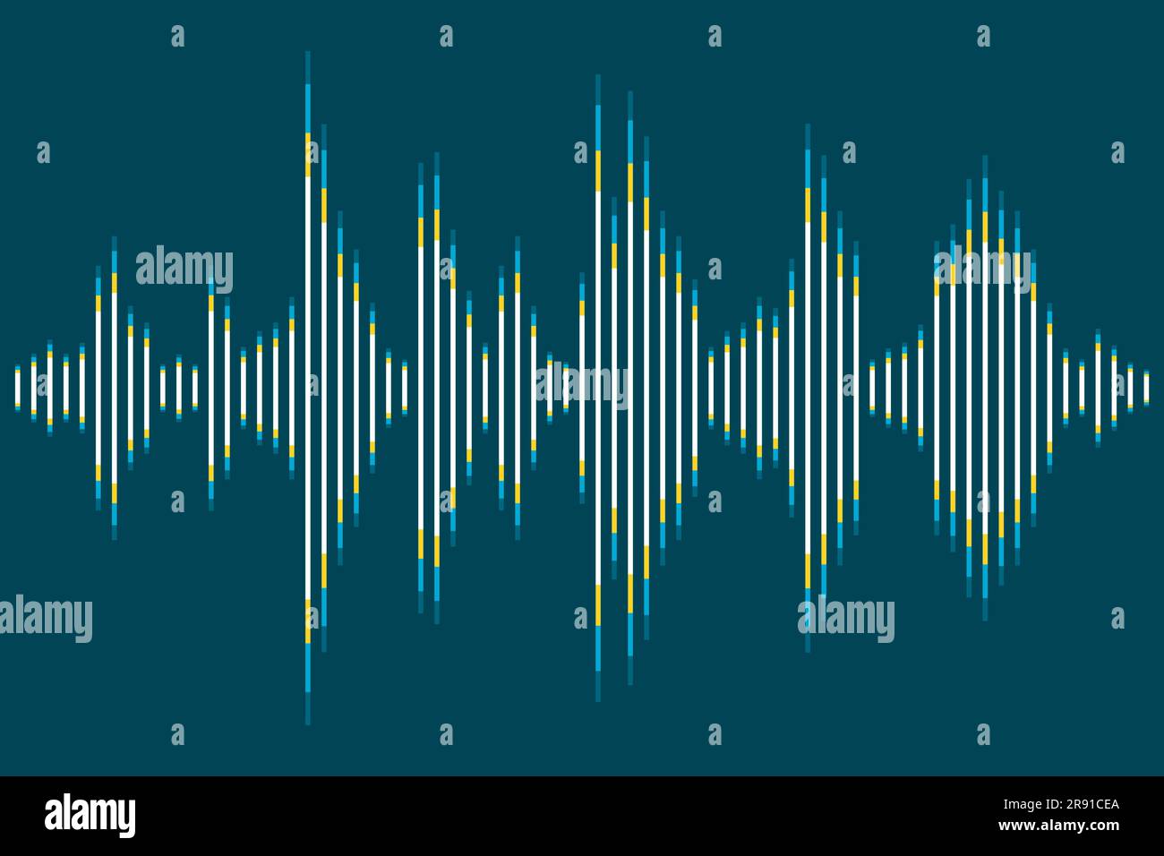 Audio Levels Simple Vector Sound Wave Display Audio Waveform Graphics Stock Vector Image And Art