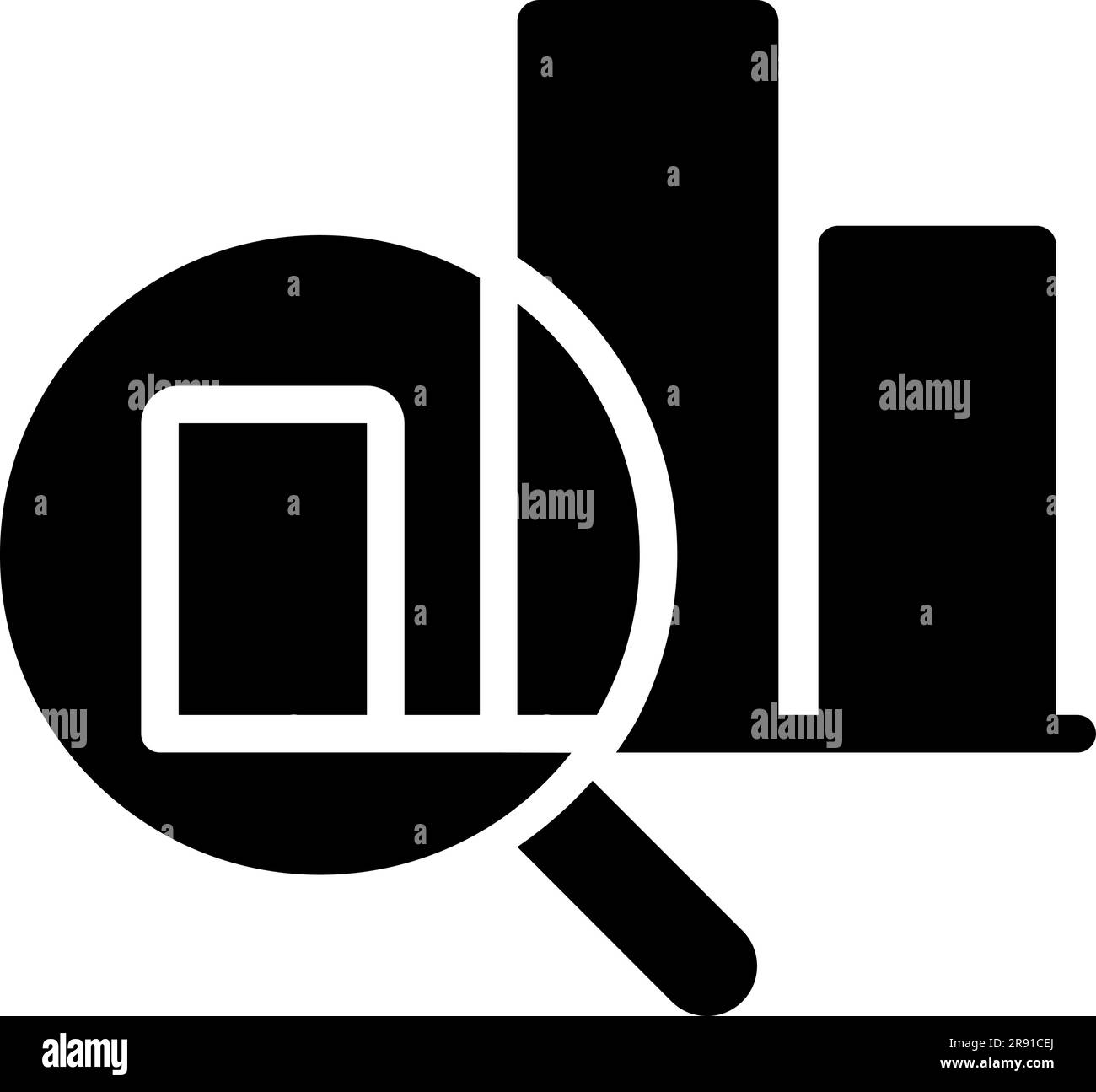 Flat columns chart icon Cut Out Stock Images & Pictures - Alamy