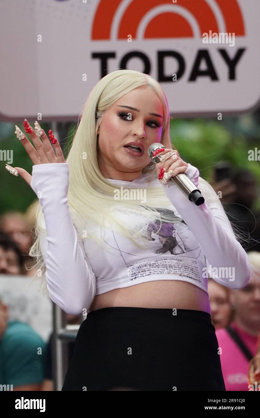 New York, NY, USA. 22nd June, 2023. Kim Petras on stage for NBC Today ...