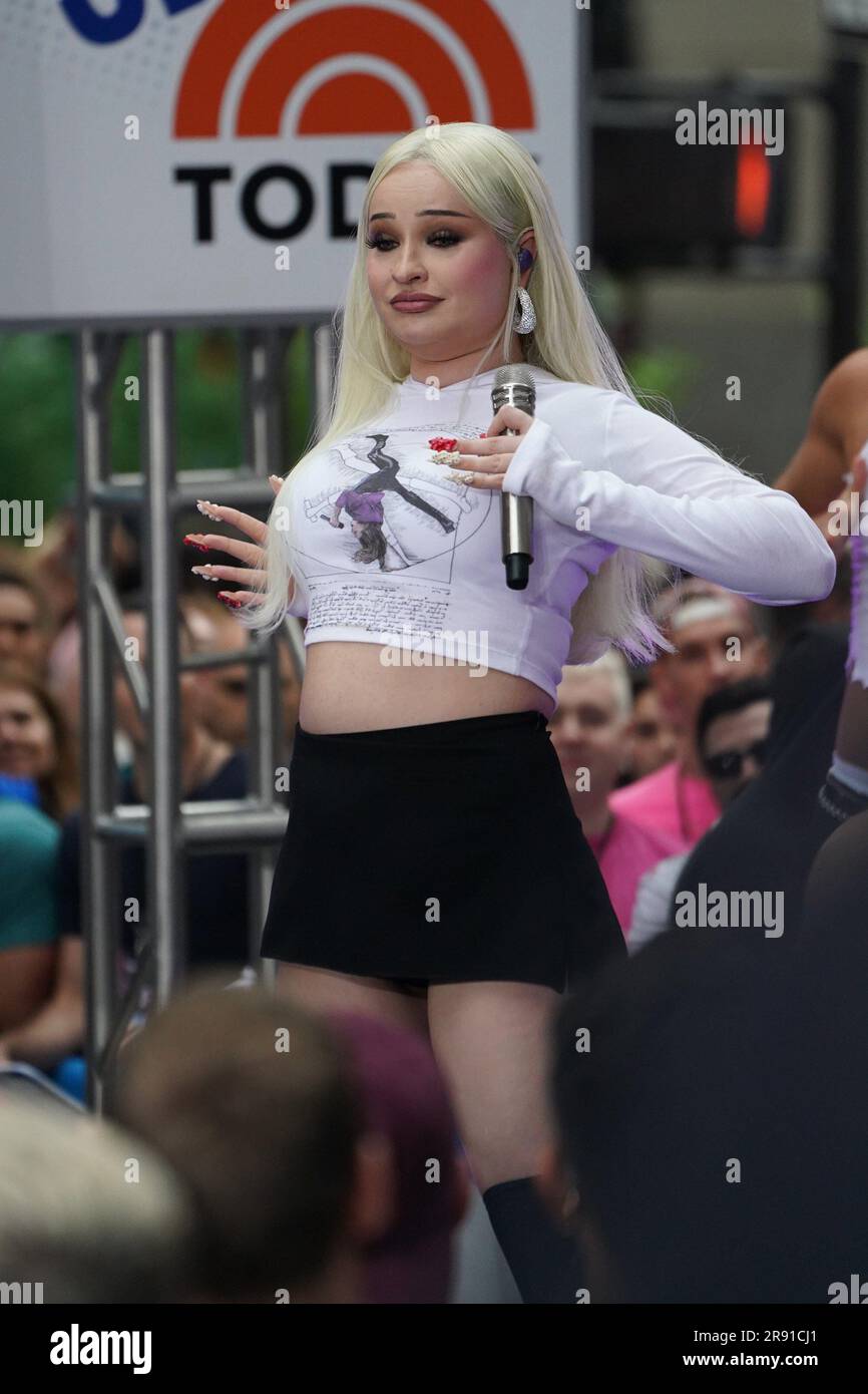 New York, NY, USA. 22nd June, 2023. Kim Petras on stage for NBC Today ...