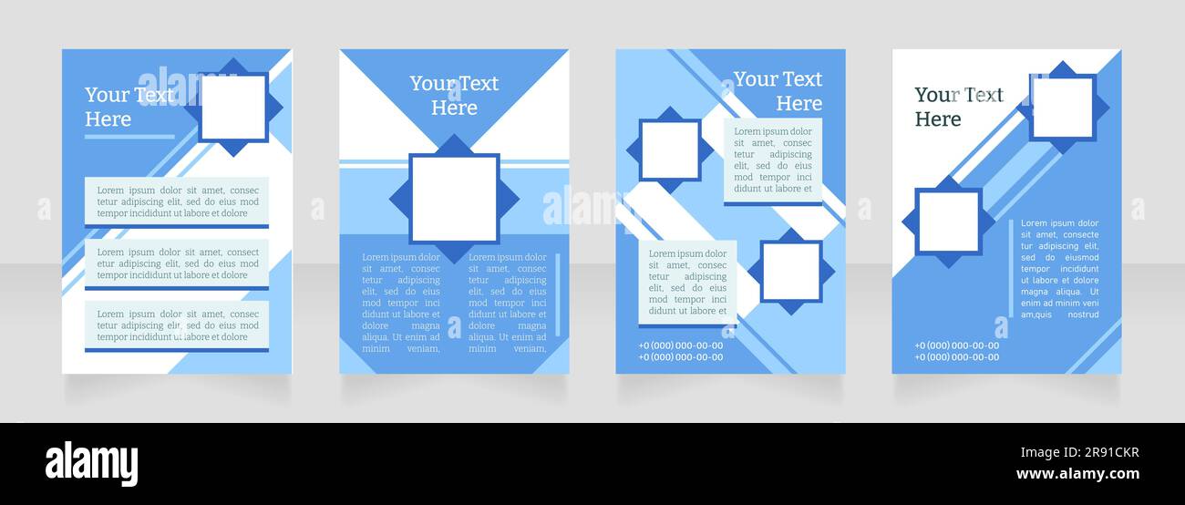 Company rebranding blank brochure layout design Stock Vector Image ...