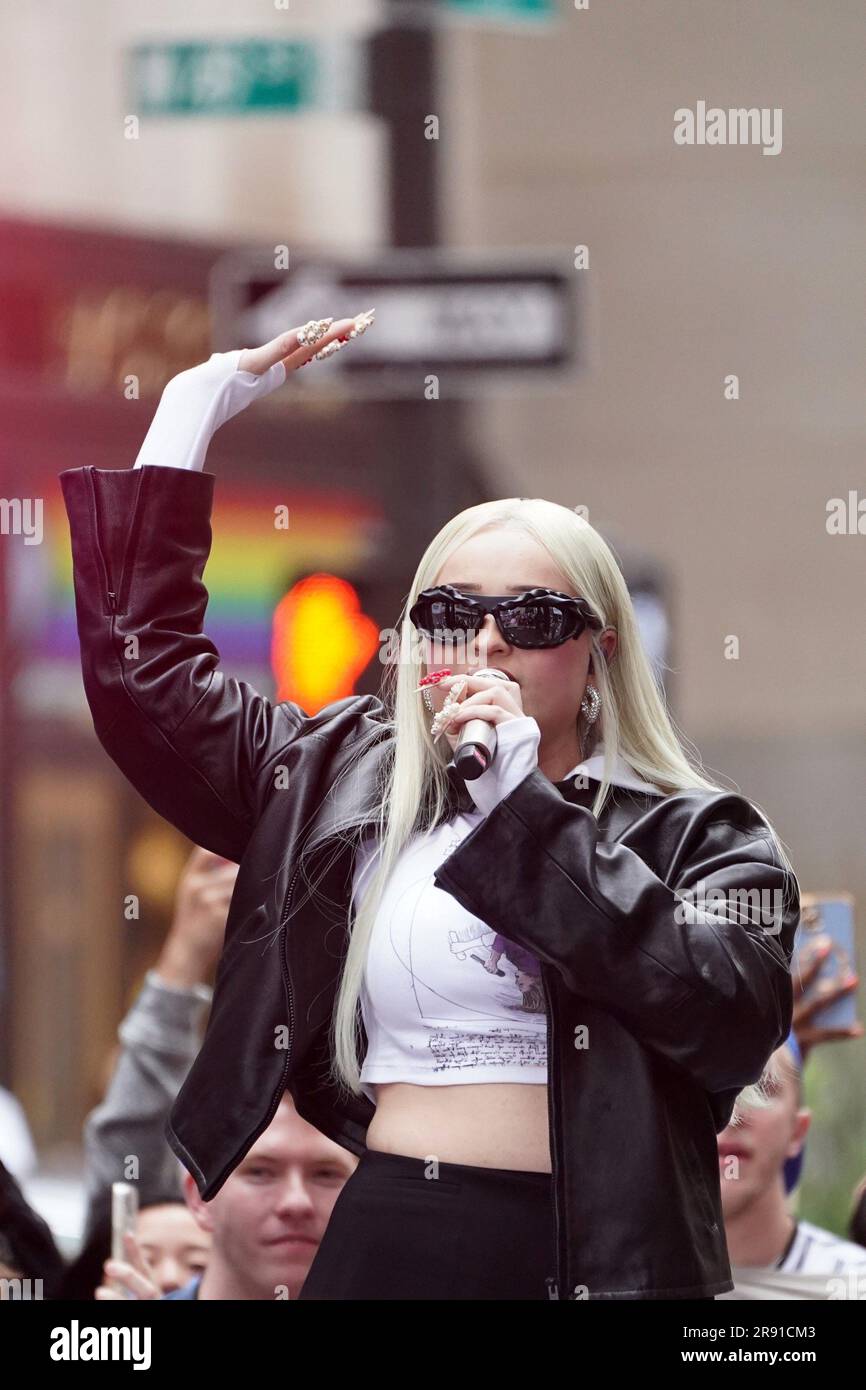 New York, NY, USA. 22nd June, 2023. Kim Petras on stage for NBC Today ...
