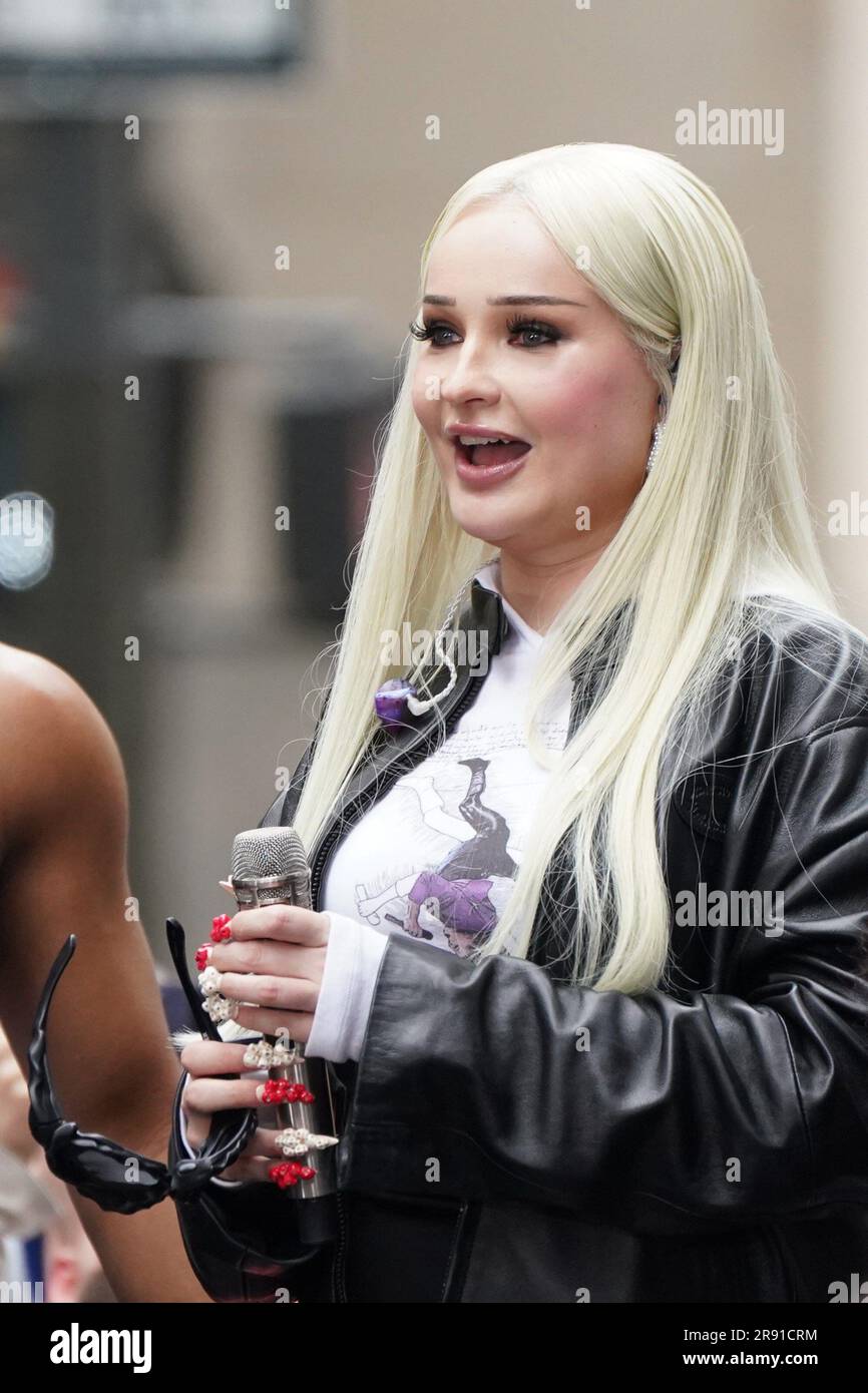 New York, NY, USA. 22nd June, 2023. Kim Petras on stage for NBC Today ...