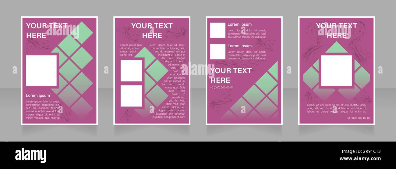 Small business advertising blank brochure layout design Stock Vector ...