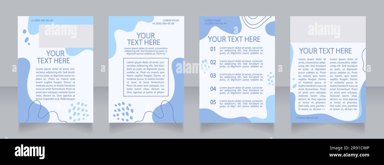 Commercial development presentation blank brochure layout design Stock ...