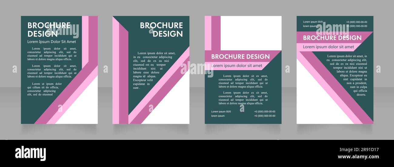 Academic conference presentation blank brochure layout design Stock ...