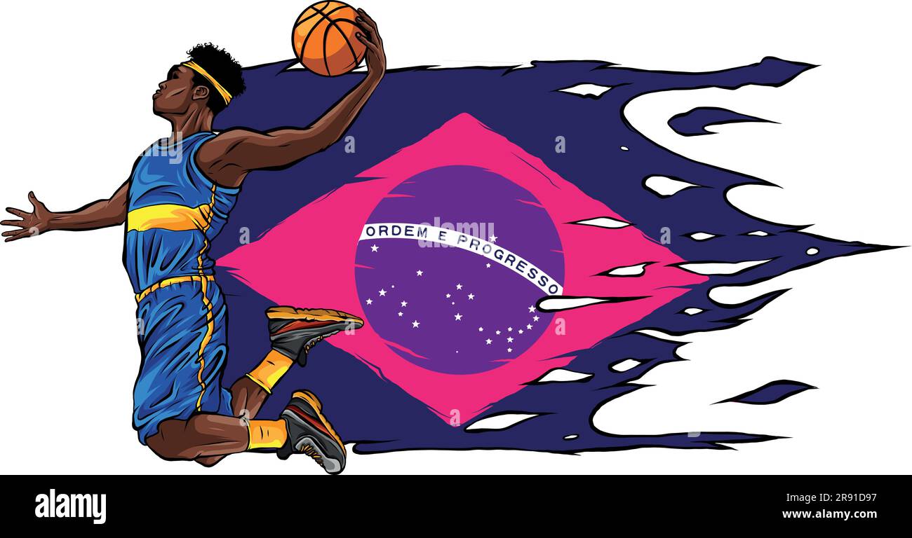 Brazil basketball player Stock Vector Images - Alamy