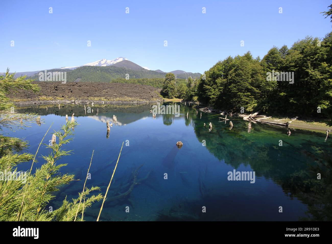 Parque Nacional Conguillo Chile Stock Photo - Alamy
