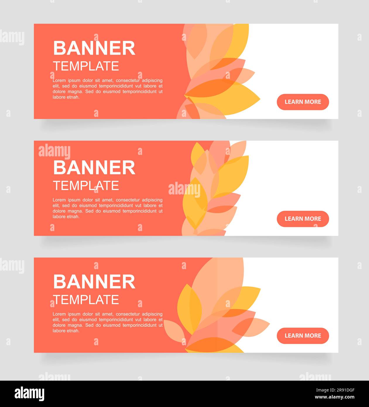 Student charitable activities web banner design template Stock Vector ...