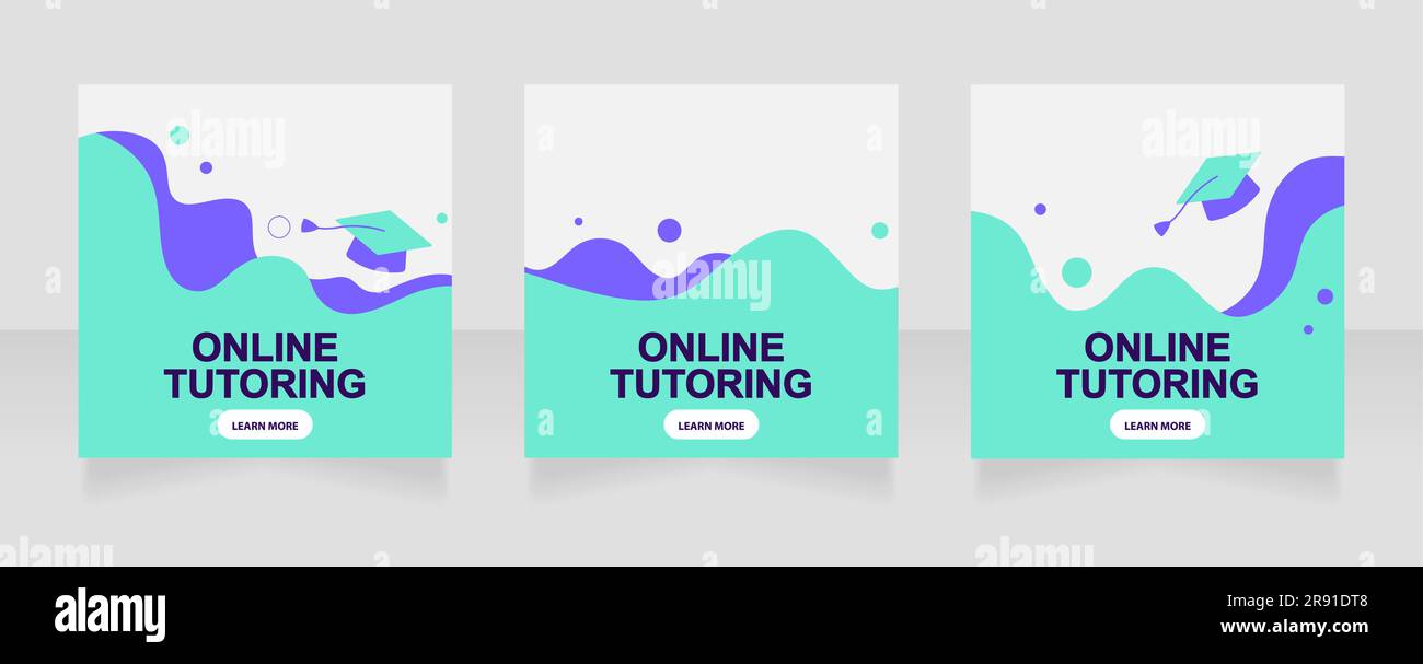 Mathematics online tutor web banner design template Stock Vector Image ...