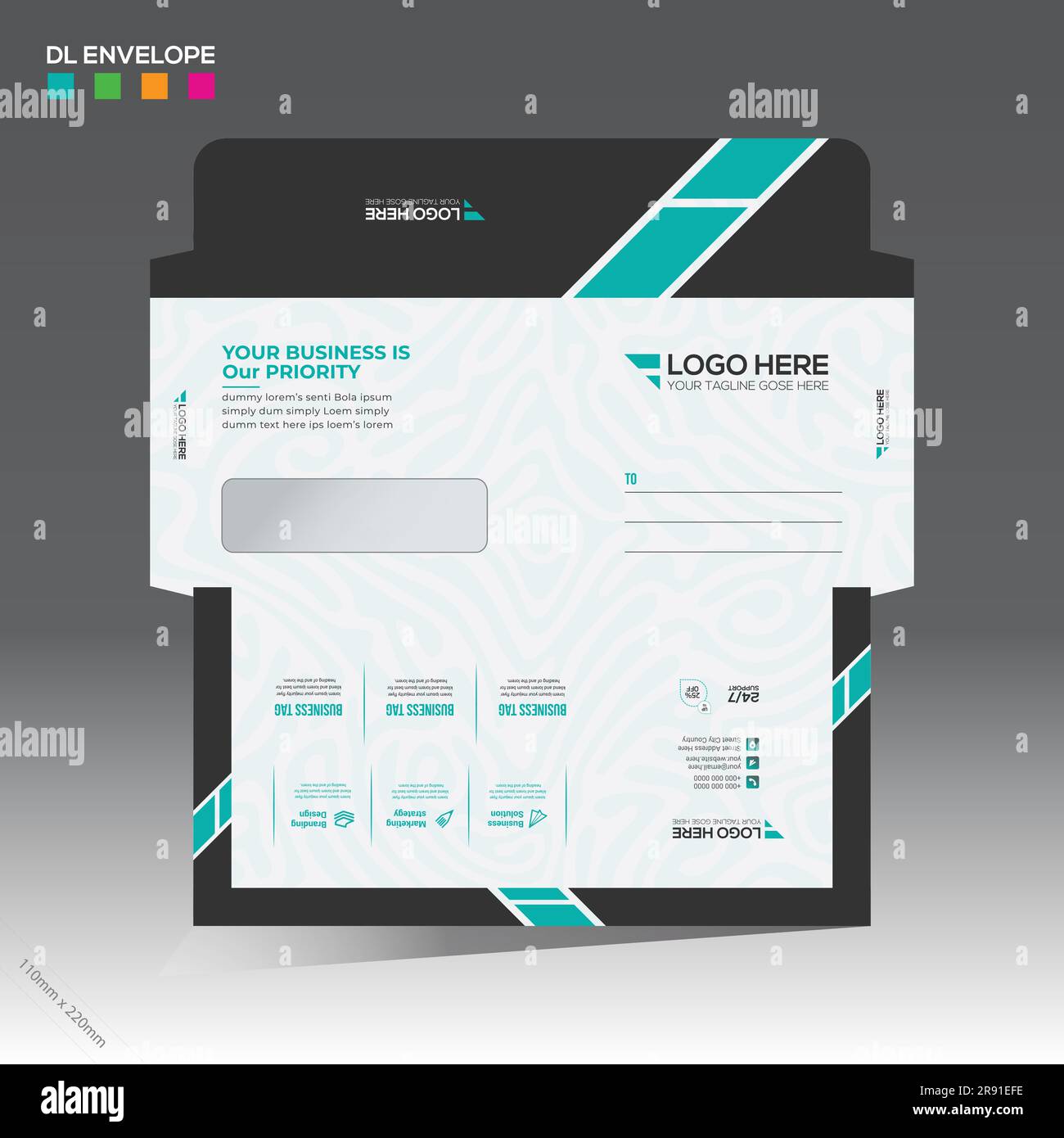 envelope design for health and any use Stock Vector Image & Art - Alamy