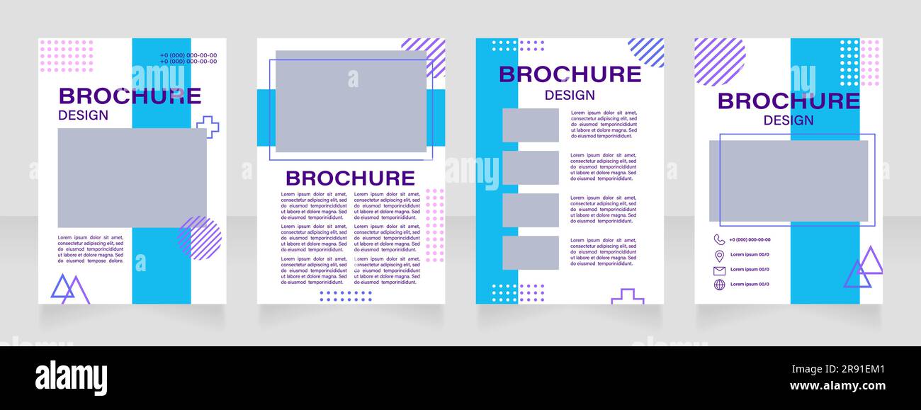 Animation and video editing course blank brochure layout design Stock ...