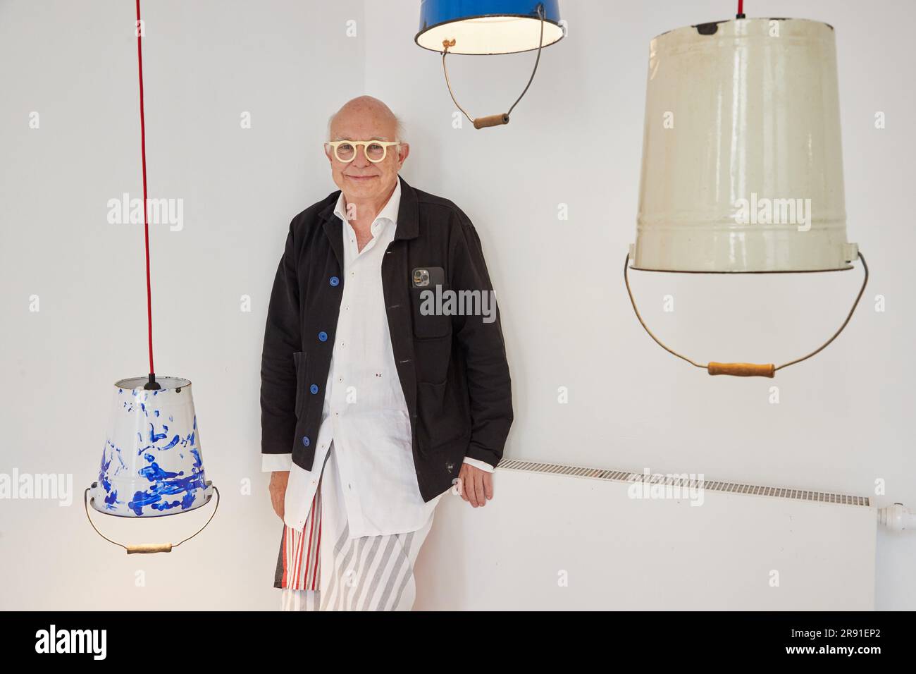 Hamburg, Germany. 23rd June, 2023. Rolf Sachs, artist, stands in his ...