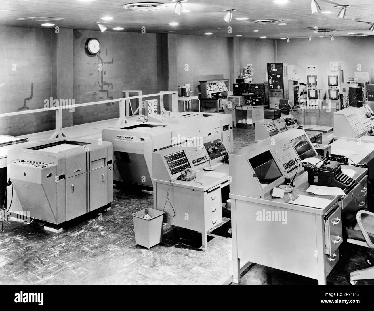 Patrick Air Force Base, Florida: June 7, 1954 The main control room for ...