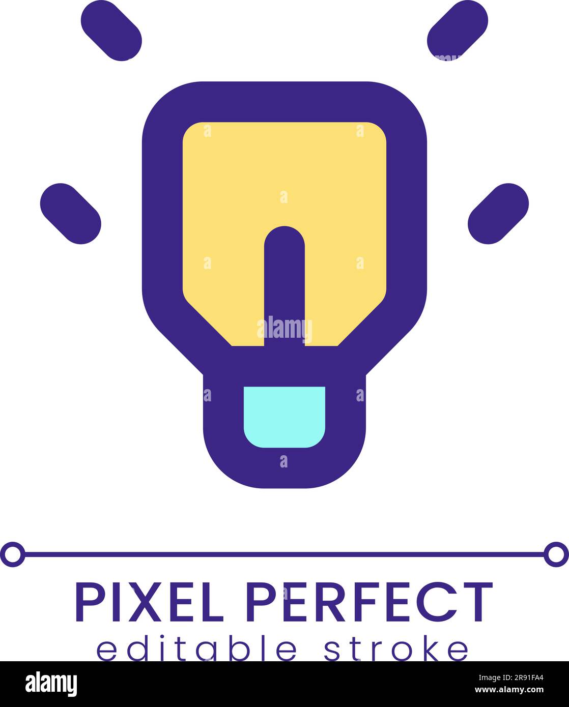 Messenger features pixel perfect RGB color ui icon Stock Vector Image ...