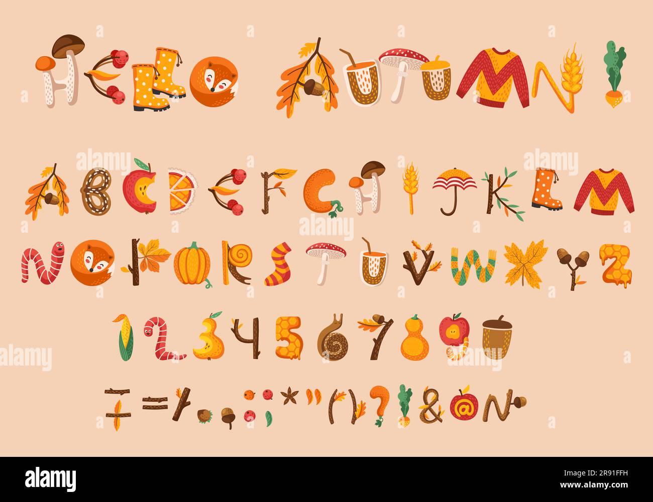 Acorn worm Stock Vector Images - Alamy